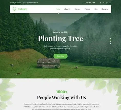 Eco Nature WordPress themes for Global companies to have natural items