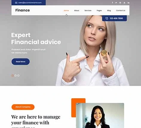 Mutual Fund and Asset Management Financial Services WordPress theme