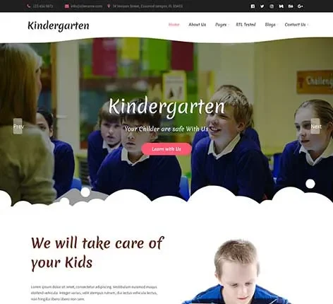 2026's Best Kids Website Template for Schools & Daycare Centers