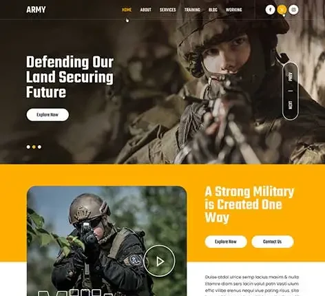 Best Military Services WordPress Theme for Defense Site 2026